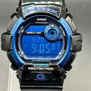 Casio | Accessories | Casio Gshock G890a Glossy Black Blue Dial Digital ...